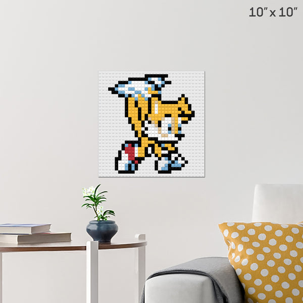 Tails from Sonic the Hedgehog Wall Poster - Build Your Own with Bricks ...