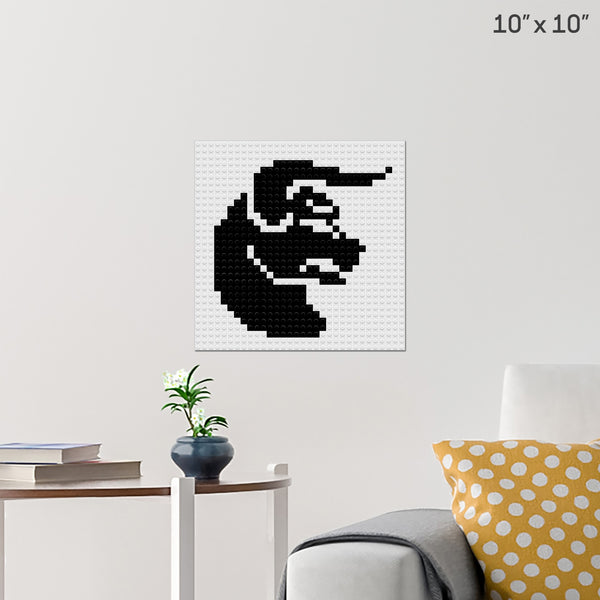 Taurus Pixel Art Wall Poster - Build Your Own with Bricks! - BRIK