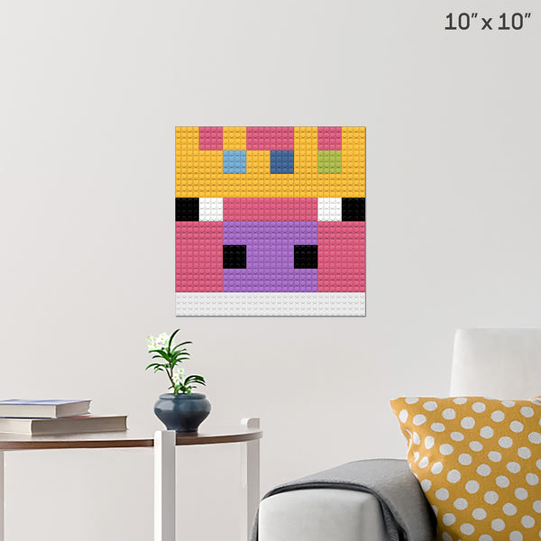 technoblade Wall Poster - Build Your Own with Bricks! - BRIK