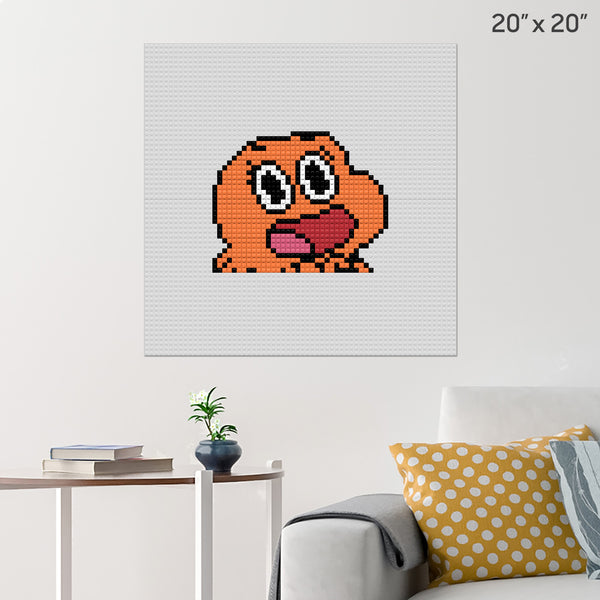The Amazing World of Gumball Darwin Pixel Art Wall Poster - Build Your ...