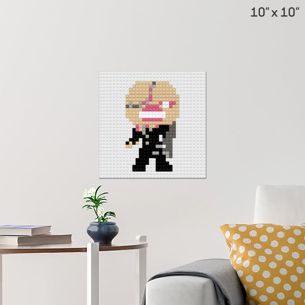 The Nemesis Pixel Art Wall Poster - Build Your Own with Bricks! - BRIK