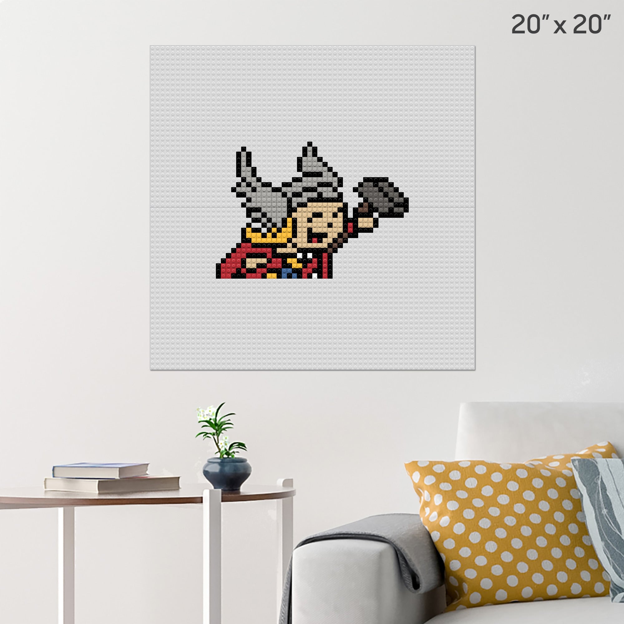Thor Pixel Art Wall Poster - Build Your Own with Bricks! - BRIK