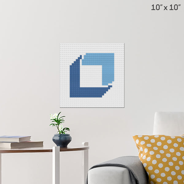TIAA-CREF Logo Wall Poster - Build Your Own with Bricks! - BRIK