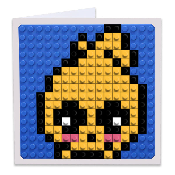 Torchic Pixel Art Build-On Greeting Card | BRIK