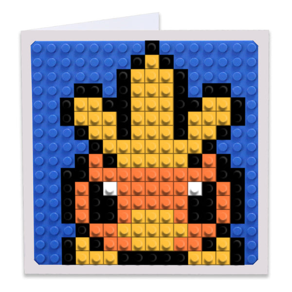 Torchic Pixel Art Build-On Greeting Card | BRIK