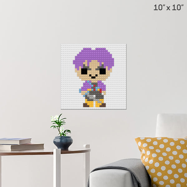 Trunks Pixel Art Wall Poster - Build Your Own with Bricks! - BRIK