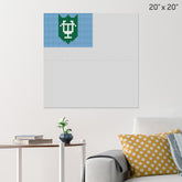 Tulane University Logo Wall Poster - Build Your Own with Bricks! - BRIK