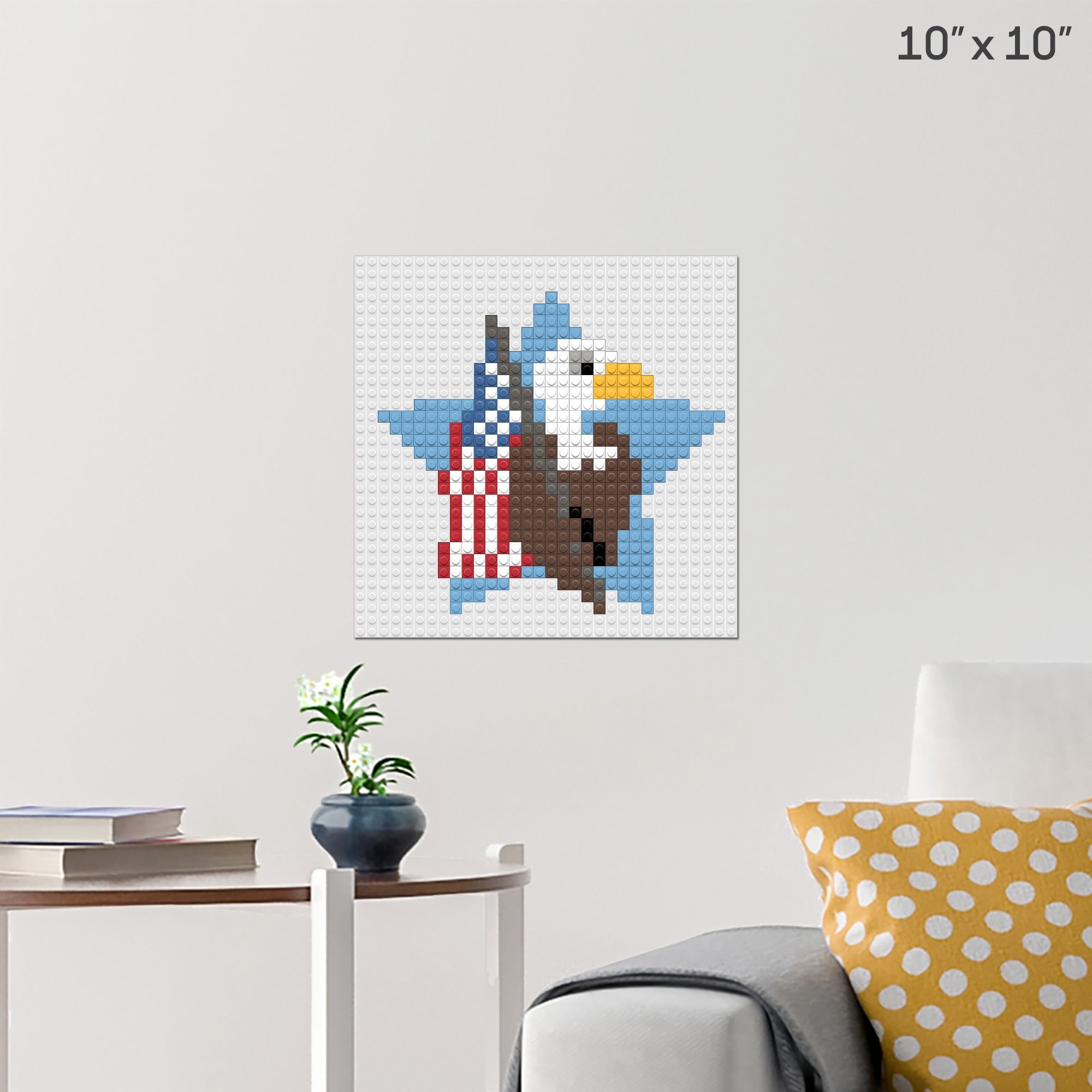 Veterans Day Pixel Art Wall Poster - Build Your Own with Bricks! - BRIK