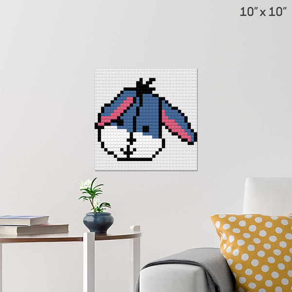 Winnie the Pooh Eeyore Pixel Art Wall Poster - Build Your Own with ...