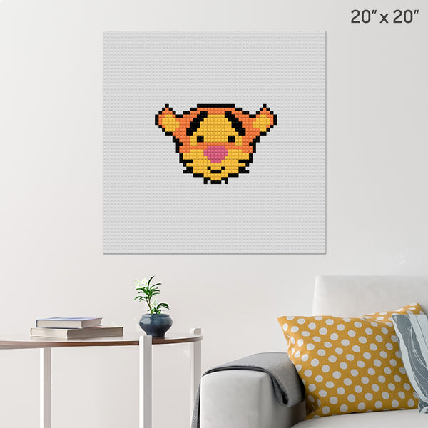 Winnie the Pooh Tigger Pixel Art Wall Poster - Build Your Own with ...