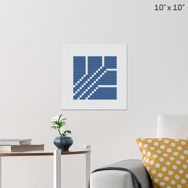 Wisconsin Energy Corp Logo Wall Poster - Build Your Own with Bricks! - BRIK