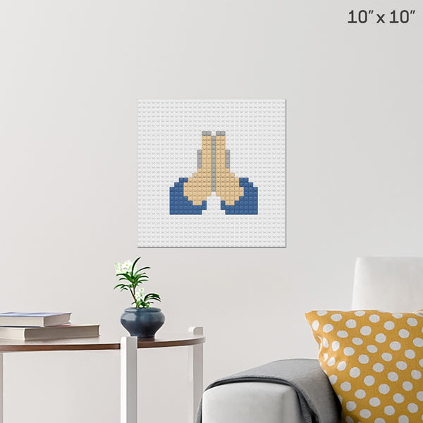 World Day of Prayer Pixel Art Wall Poster - Build Your Own with Bricks ...