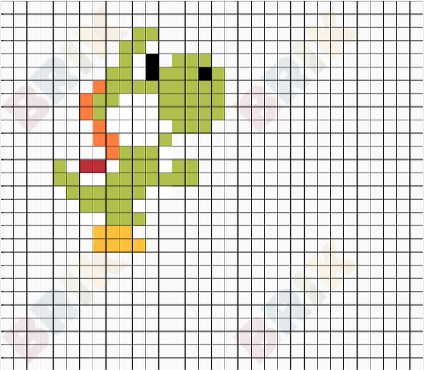 Pixel Art Minecraft Yoshi