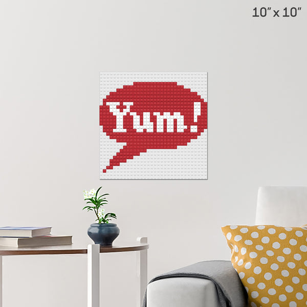 Yum! Brands, Inc. Logo Wall Poster - Build Your Own with Bricks! - BRIK