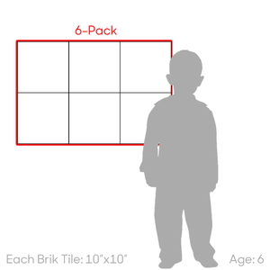 Build-On Wall Tiles - Build On Your Walls! - Removable Peel & Stick – BRIK