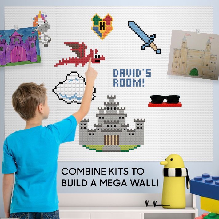 Build-On Wall Tiles - Build On Your Walls! - Removable Peel & Stick – BRIK